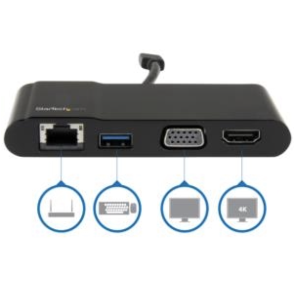Adaptador Multipuertos USB-C para Laptops - HDMI o VGA 4K - USB 3.0 ... Adaptador Multipuertos USB-C para Laptops - HDMI o VGA 4K - USB 3.0 ...
